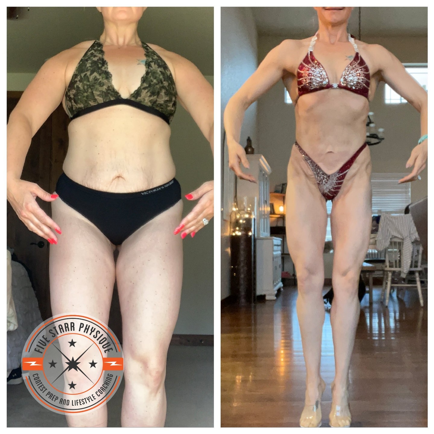 Bodybuilding Results, Before and After – Five Starr Physique